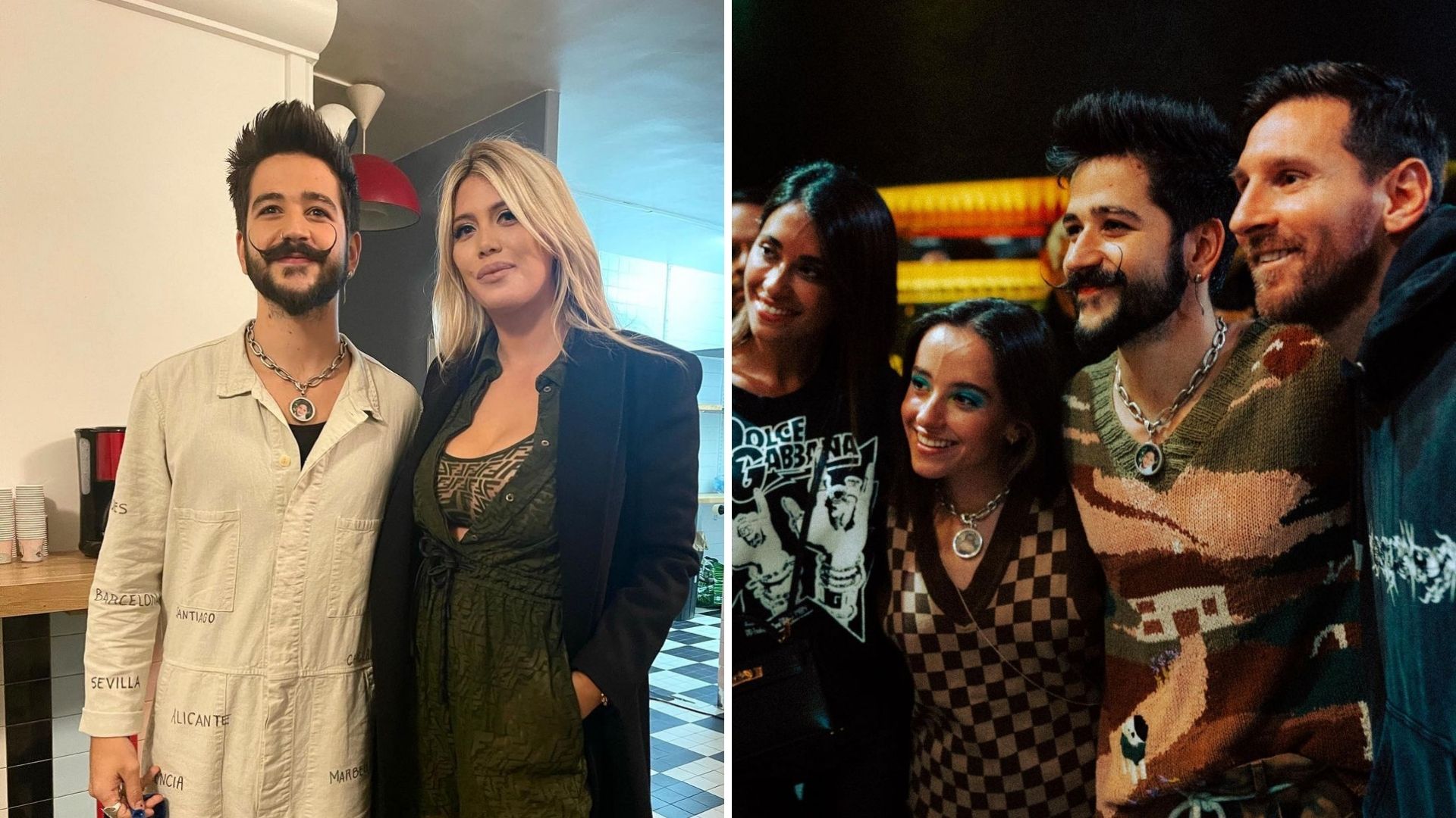 El tenso encuentro entre Wanda Nara y Antonela Rocuzzo en el recital de ...