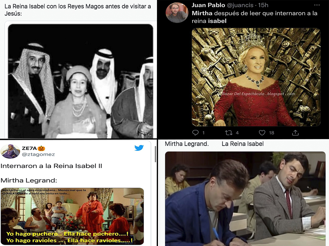 La delicada salud de la reina Isabel II: los memes que comparan su ...