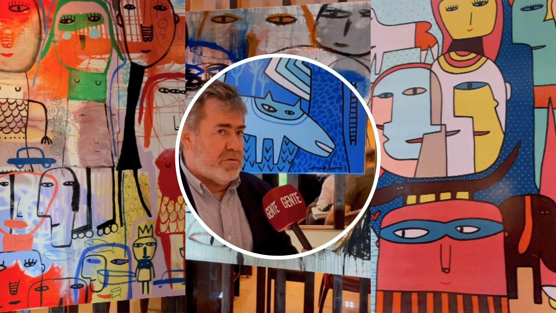 Milo Lockett inauguró una muestra de sus pinturas en el hotel Hilton ...