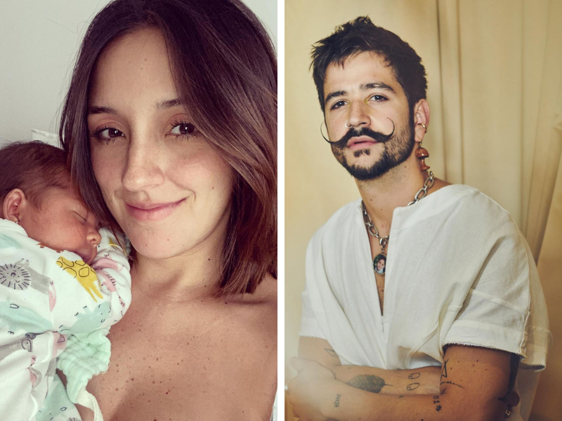 ¡Son muy parecidas! Gaby Andrade, la ex de Camilo Echeverry, fue mamá y ...