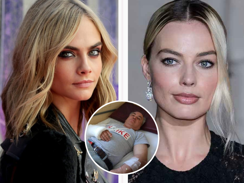 El video del momento en que los amigos de Margot Robbie y Cara ...