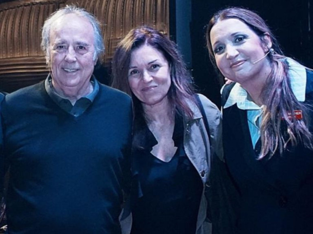 El gesto de Joan Manuel Serrat con una actriz argentina luego de ir al ...