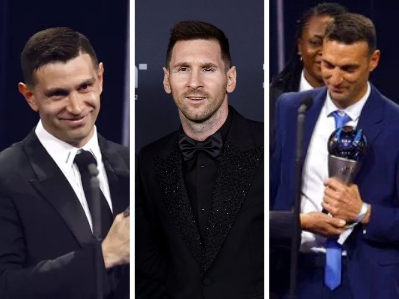 Lionel Messi, Dibu Martinez y Lionel Scaloni ganaron el premio The Best ...
