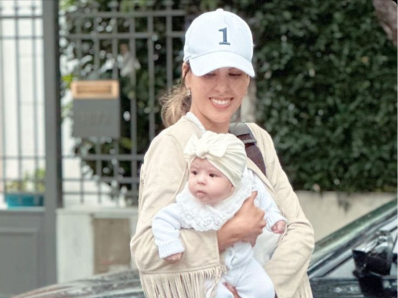 Barby Franco mostró el look romántico que eligió para su hija Sarah ...