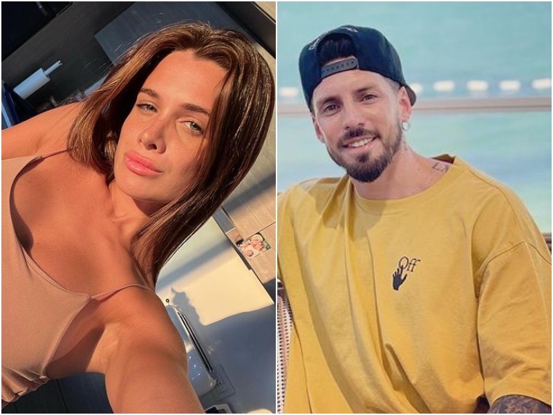 Cami Homs y el futbolista José 'El Principito' Sosa, se muestran cada ...