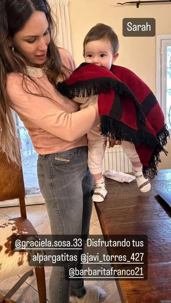 Sarah Burlando lució un look gauchesco en su fin de semana en familia ...