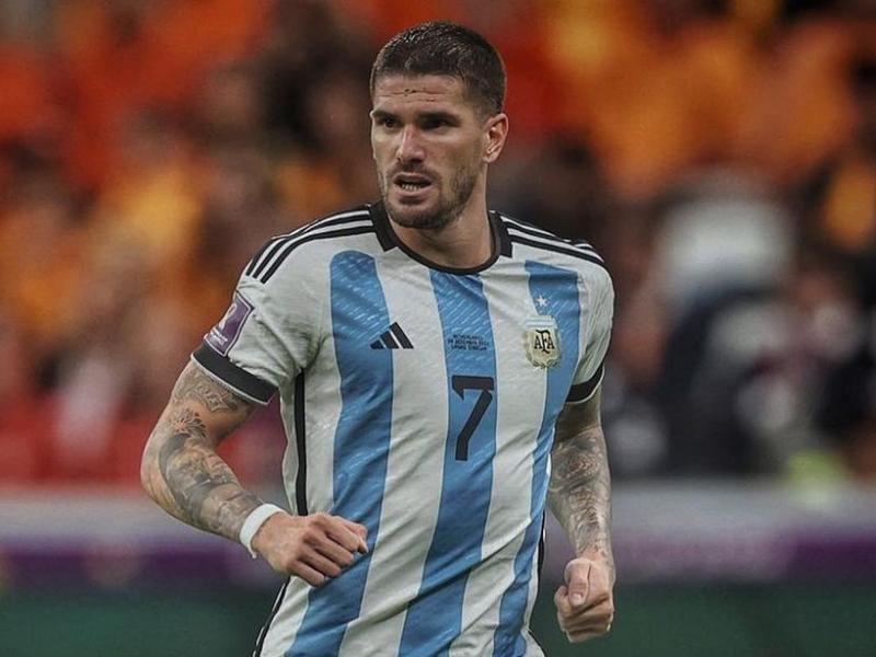 Rodrigo De Paul entre los 4 jugadores de la Selección argentina que ...