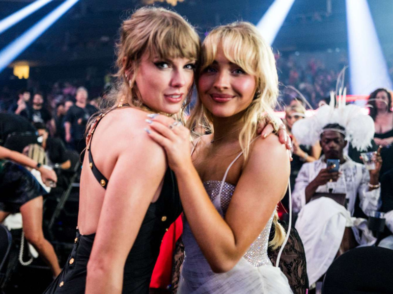 Sabrina Carpenter, la amiga y telonera de Taylor Swift, mostró su ...