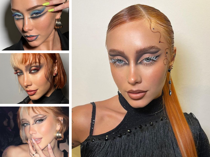 Tuli Acosta, la artista que impone la tendencia de las pestañas multicolor en maquillaje ...