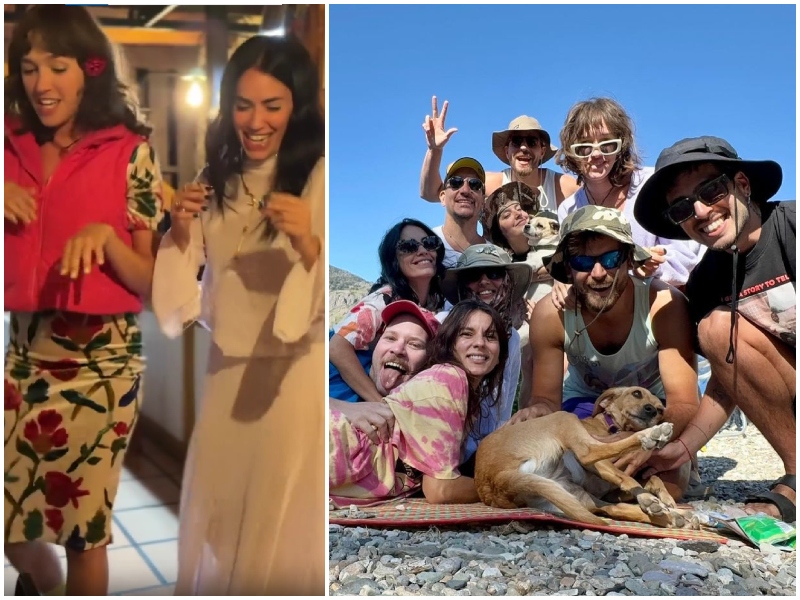 Lali y Cande Vetrano recrearon un viejo video en sus vacaciones en el ...