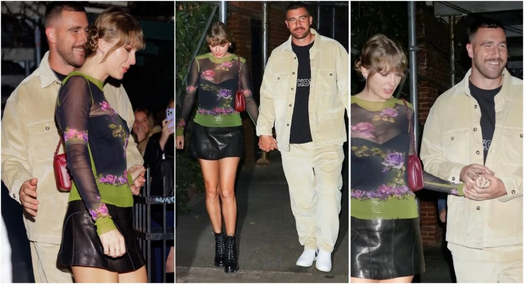El romántico festejo de Taylor Swift y Travis Kelce tras el triunfo de los Kansas City Chiefs en ...
