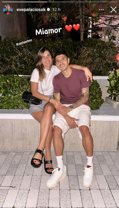 Las fotos de Exequiel Palacios con su nueva novia a un año y medio de su escandalosa separación ...