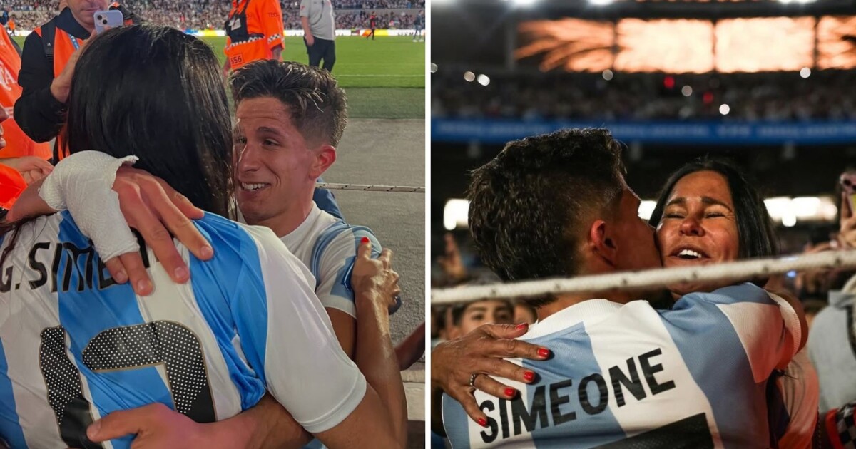 La emoción de Carolina Baldini por el primer gol de su hijo Giuliano ...