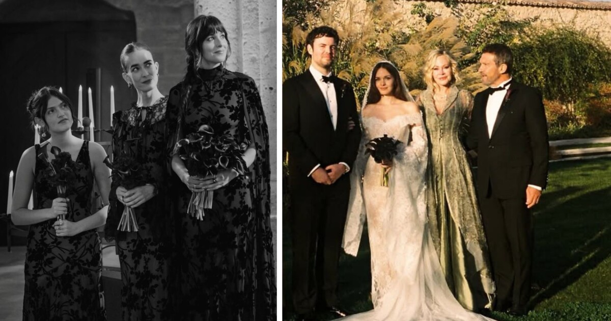 En fotos: así fue la "boda gótica" de la hija de Antonio Banderas y ...