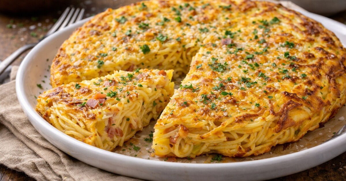 Tortilla de fideos: cómo hacerla en pocos minutos y con las sobras del ...