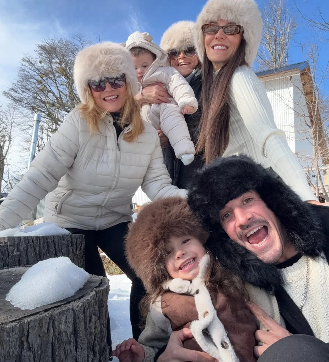 El álbum de fotos de las vacaciones familiares de la China Ansa: nieve ...